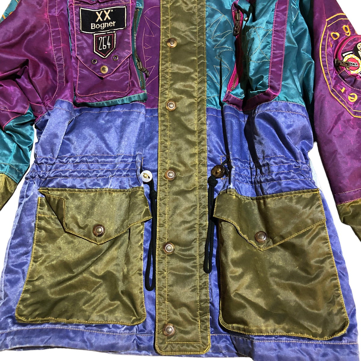 Purple Teal Green Color Block Jacket by Bogner – Blim Vancouver