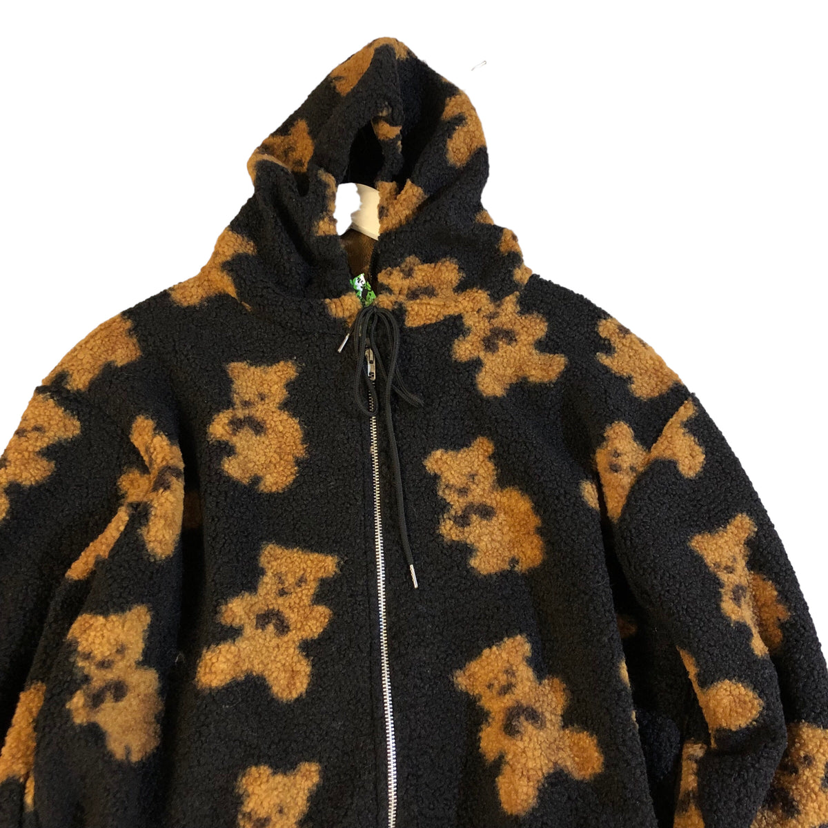 Black teddy bear Fleece hoody Jacket – Blim Vancouver