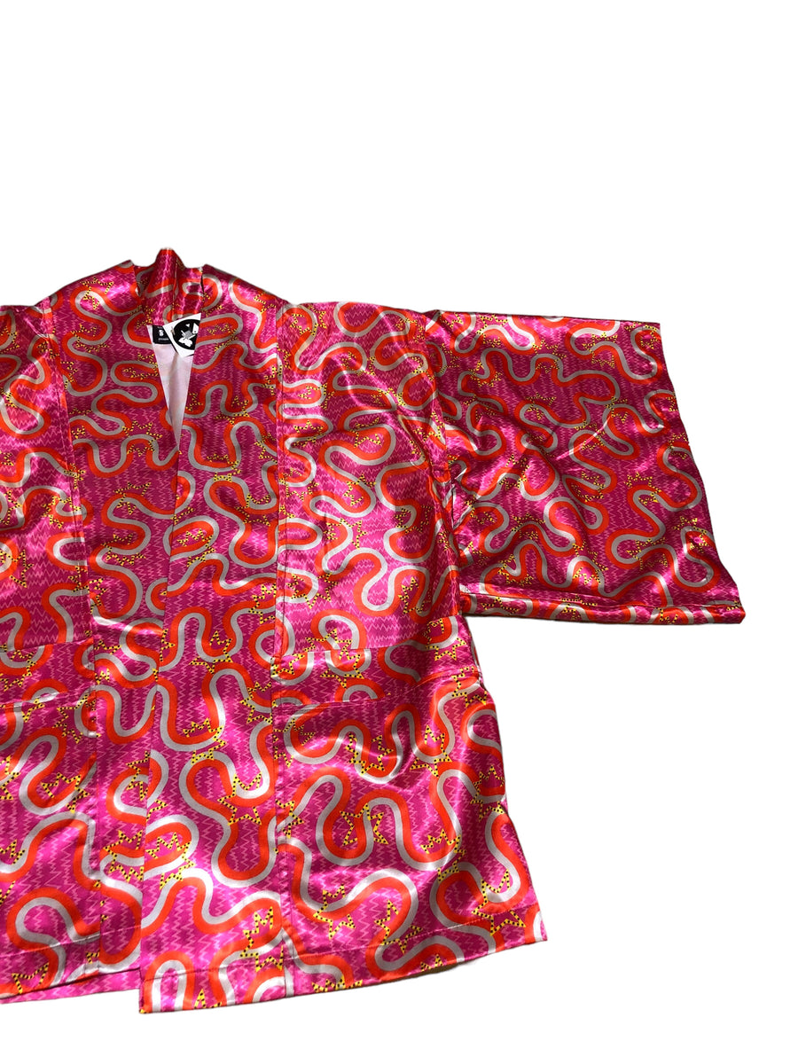 Blim Pink Satin Haori – Blim Vancouver