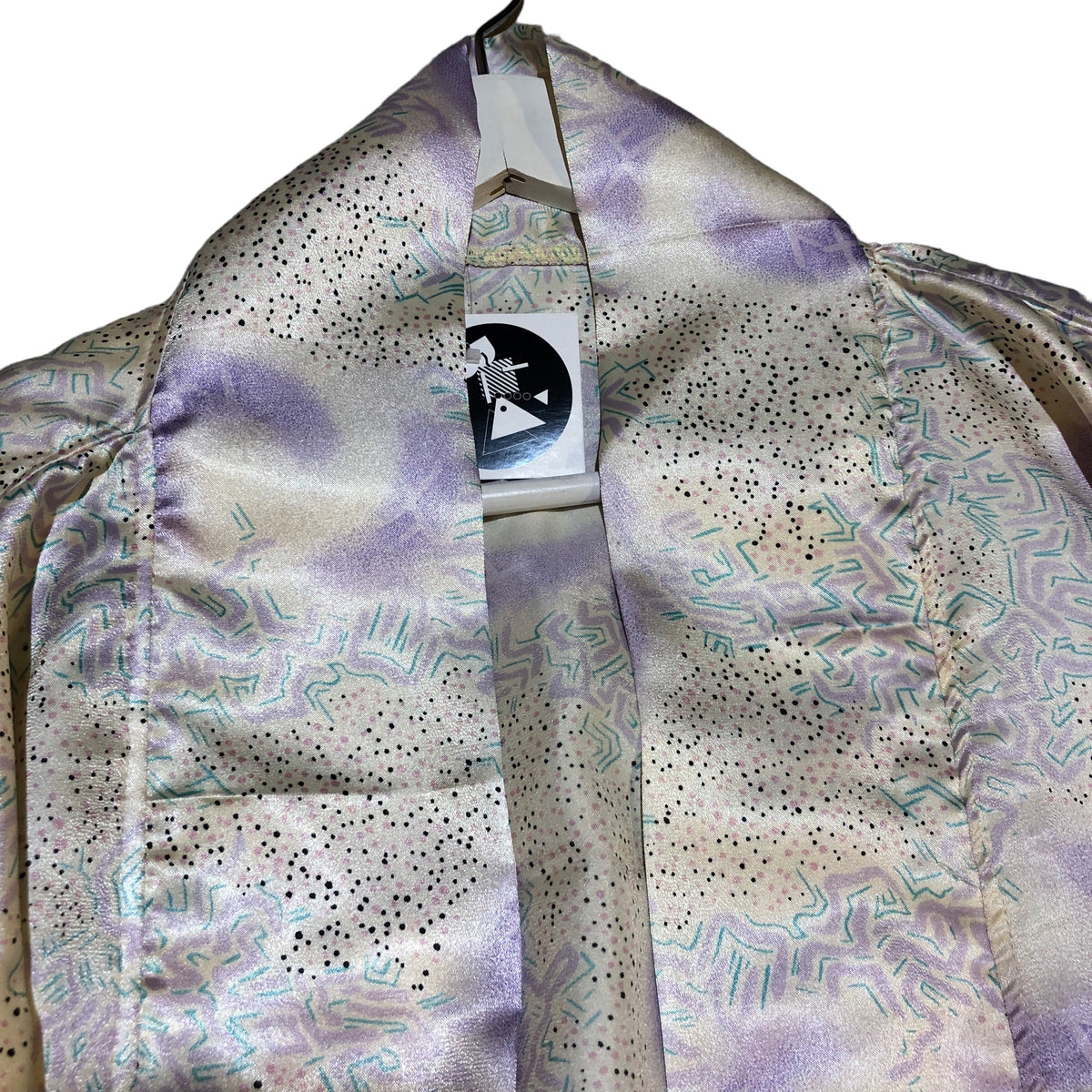 80s Retro Print Satin Haori by Blim – Blim Vancouver