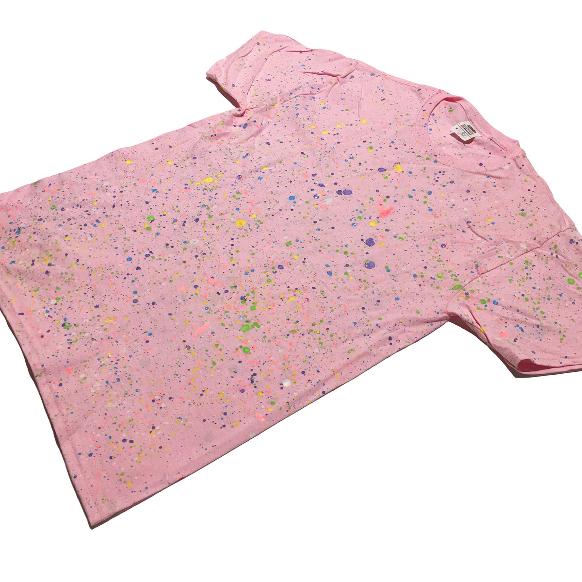 Pink Hand Splattered Tee – Blim Vancouver